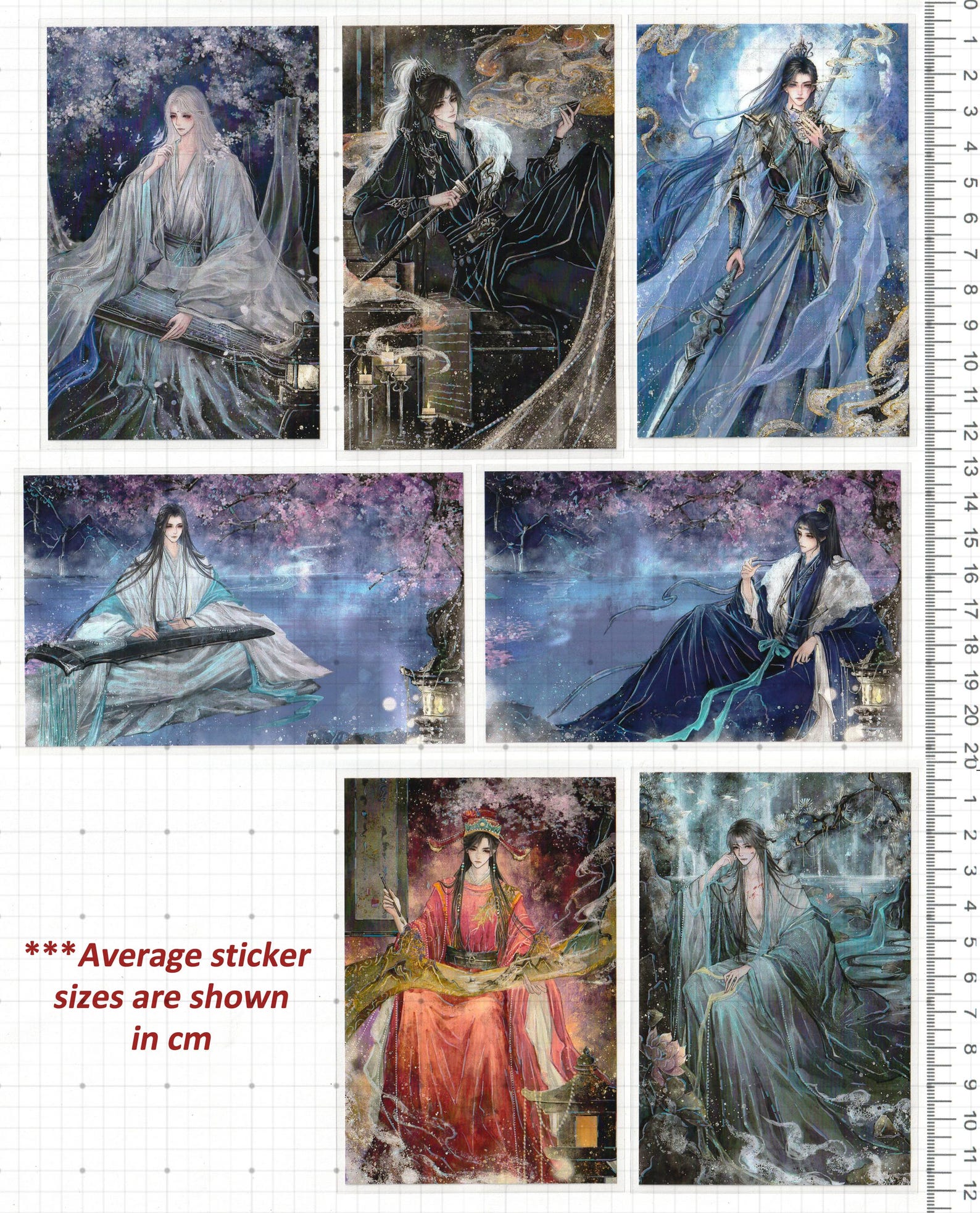 Eastern Prince Stickers Crystal Clear Iridescent Die-cut DIY Decal Deco ...