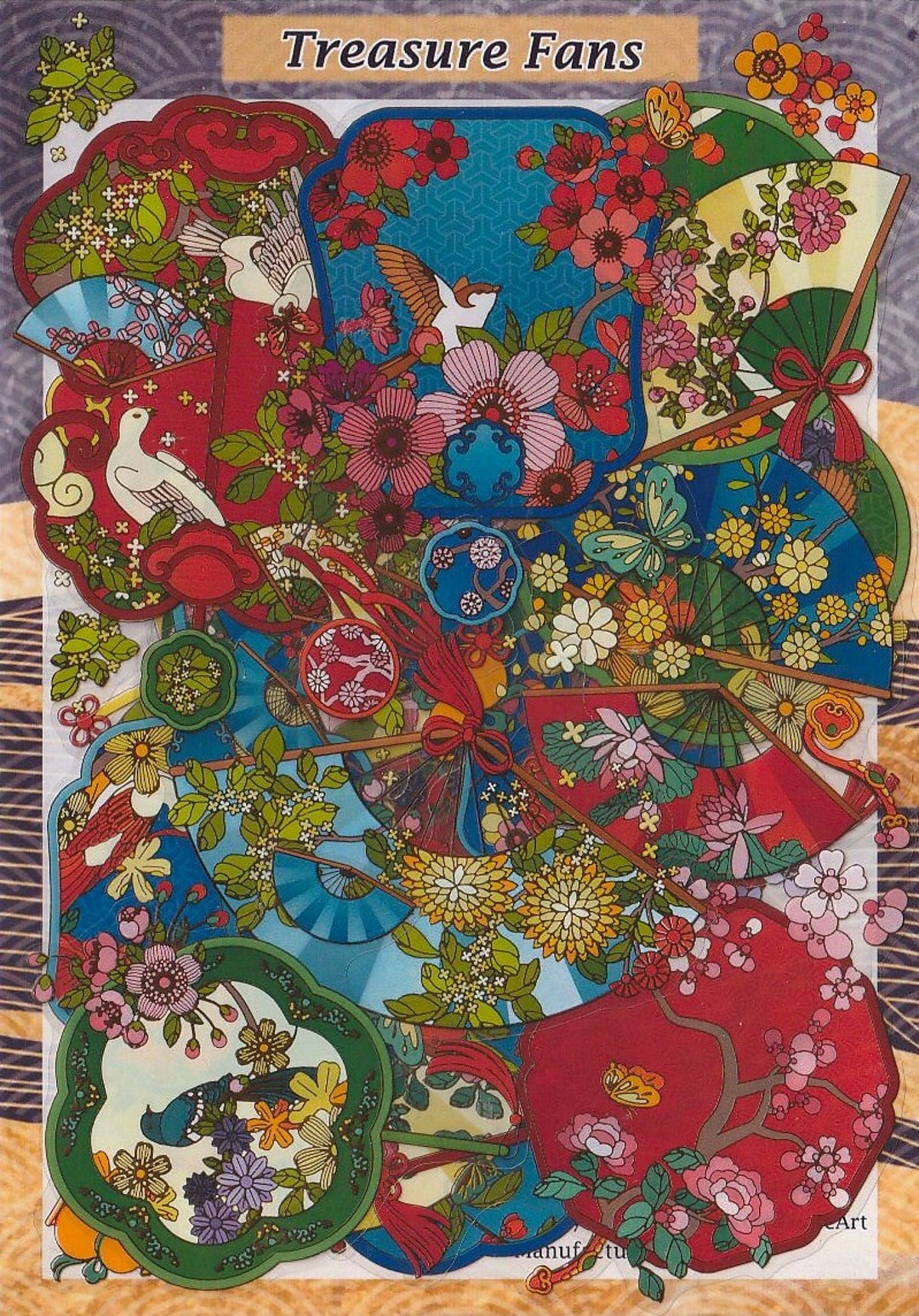 Fans Gold Leaf Stickers Clear Die-cut Gold Detail DIY Decal - Etsy