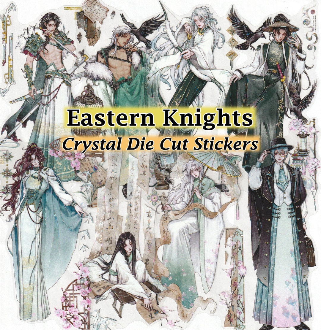 Eastern Knights Stickers Clear Die-cut DIY Decal Deco Scrapbook Journal ...
