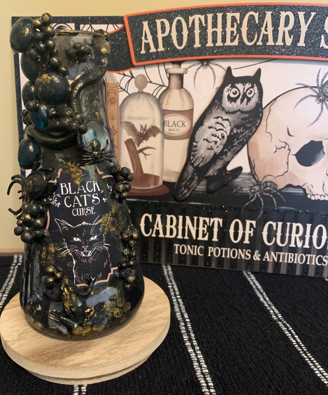 Potion Bottle - Black Cat’s Curse - Etsy