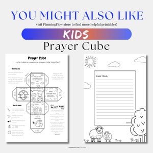Kids Prayer Guide Printable: Christian Homeschool Resource (PDF) - Etsy