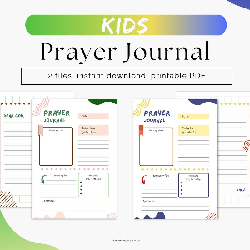 Prayer Journal Printable - Etsy