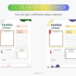 Kids Prayer Journal Printable: Christian Homeschool Worksheet (PDF) - Etsy