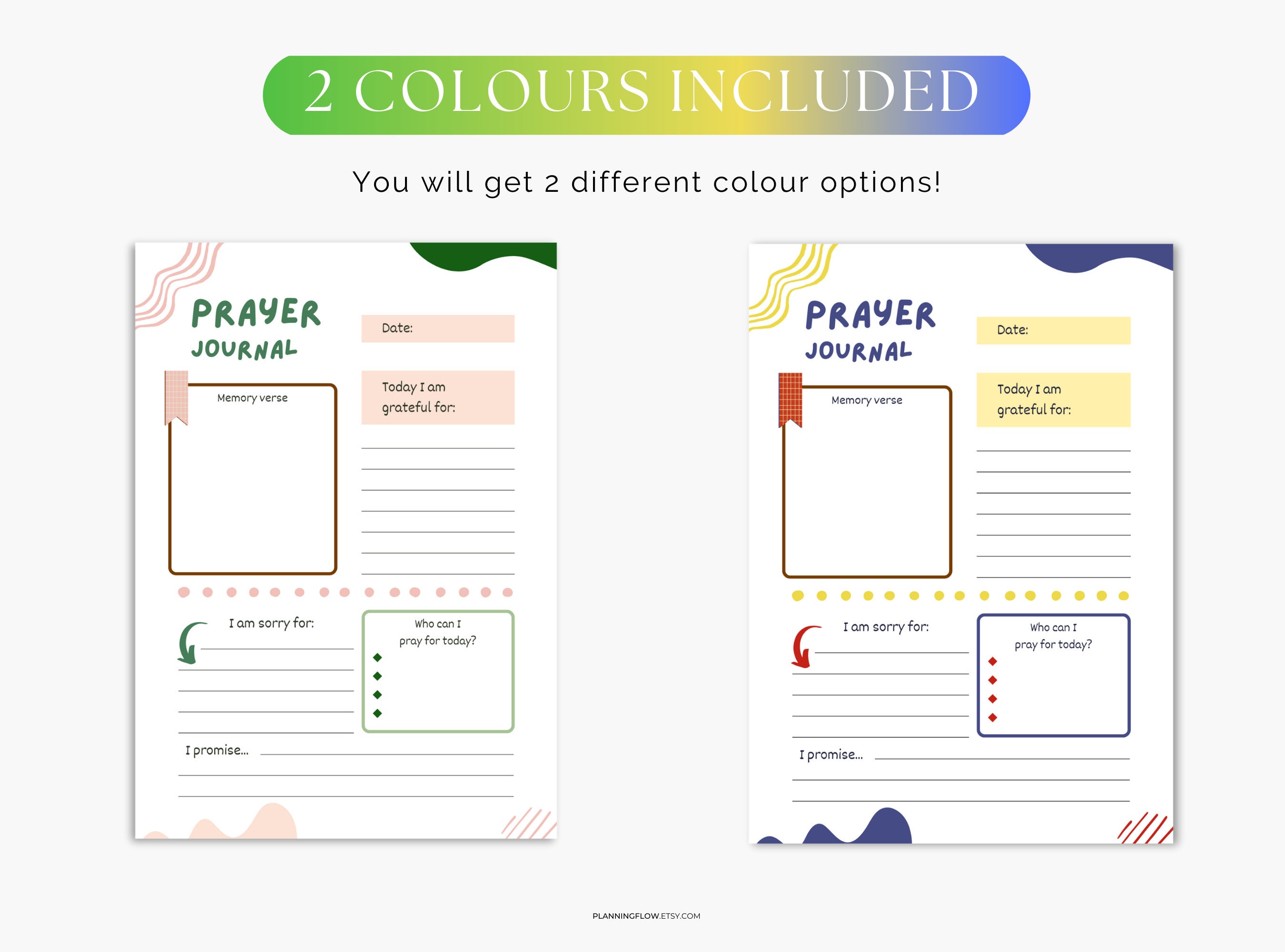 Kids Prayer Journal Printable Christian Printable for Kids Prayer ...