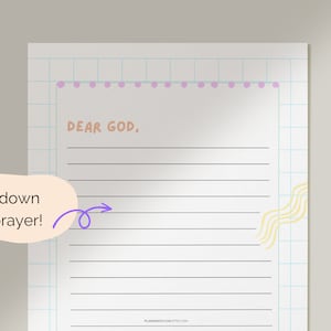 Kids Prayer Journal Printable Christian Printable for Kids Prayer ...
