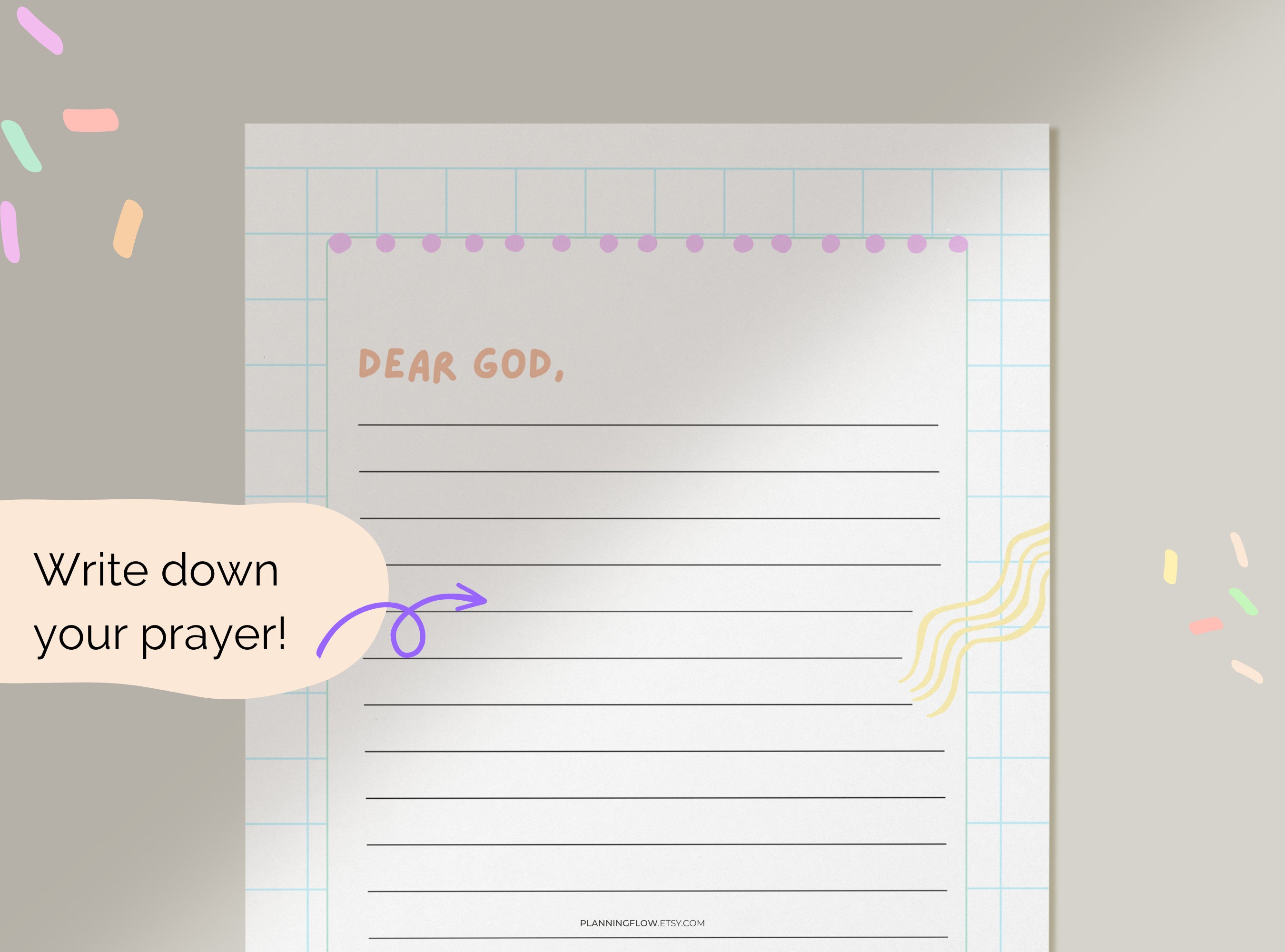 Kids Prayer Journal Printable | Christian Printable for Kids | Bible ...