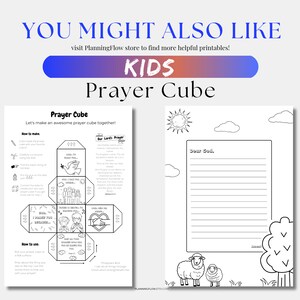 Kids Prayer Journal Printable Christian Printable for Kids Bible ...