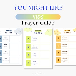 Kids Prayer Journal Printable Christian Printable for Kids Bible ...