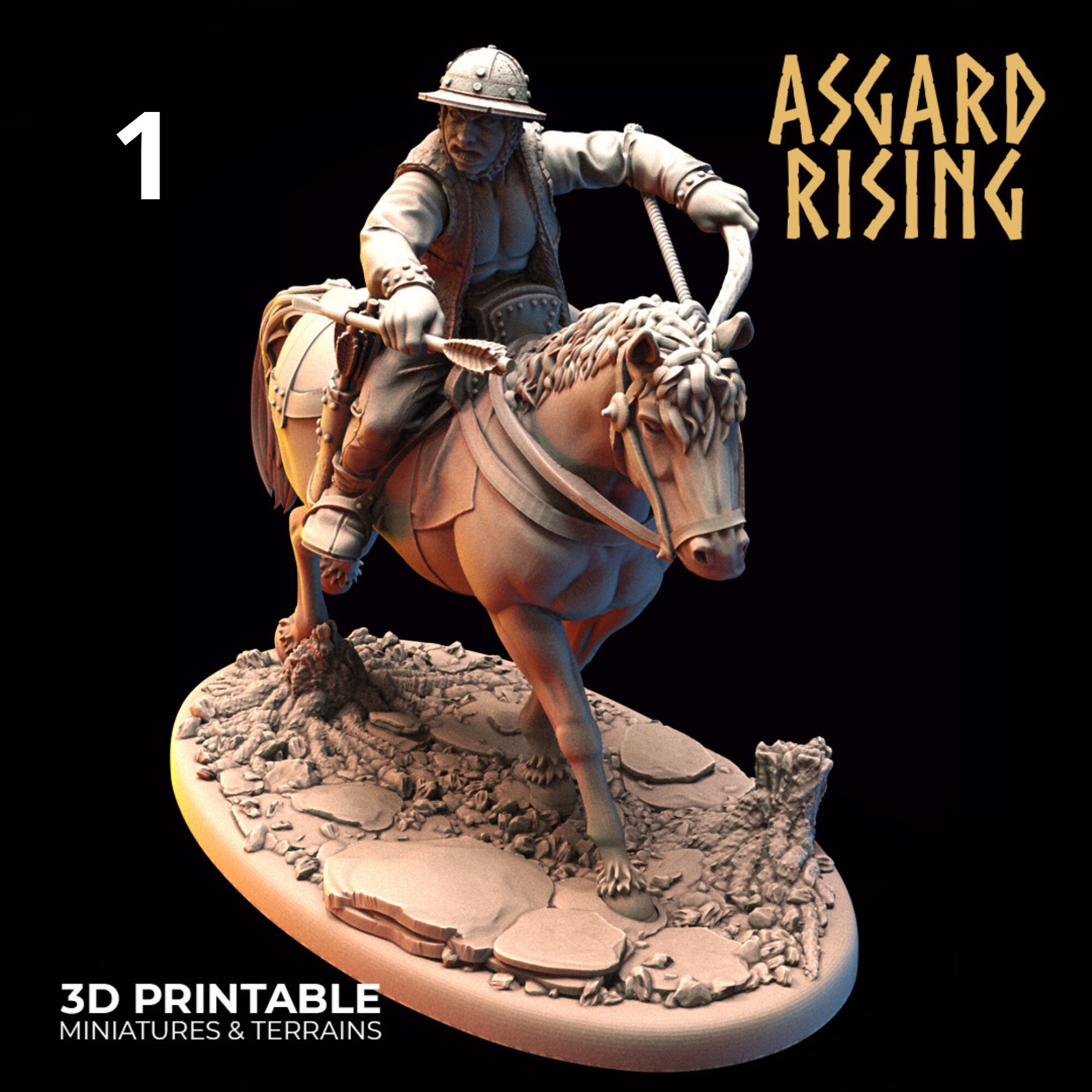 Bandit Riders Cavalry Set 28mm & 32mm Scale Asgard Rising - Etsy