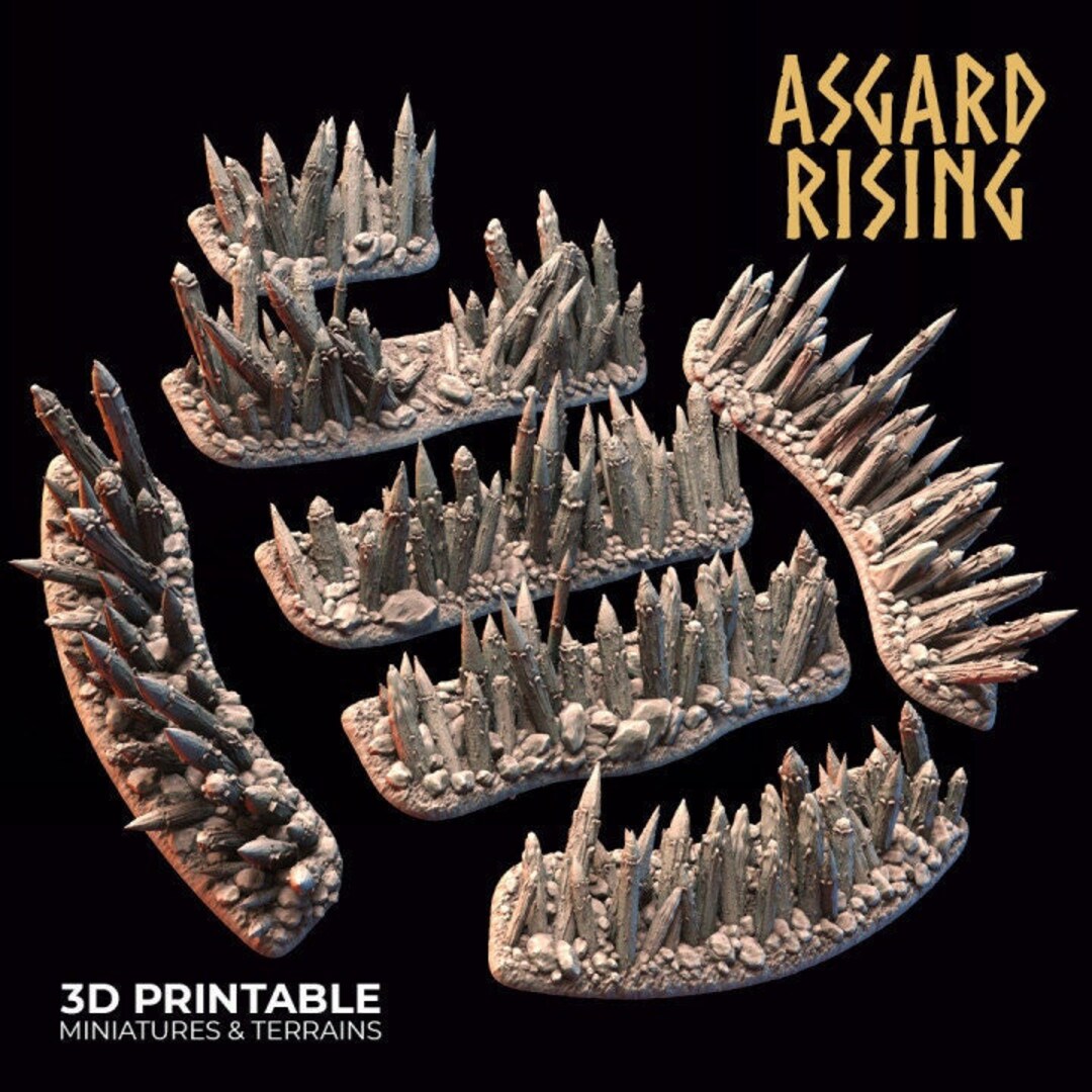Spike Barricade Defense Poles Set Asgard Rising - Etsy
