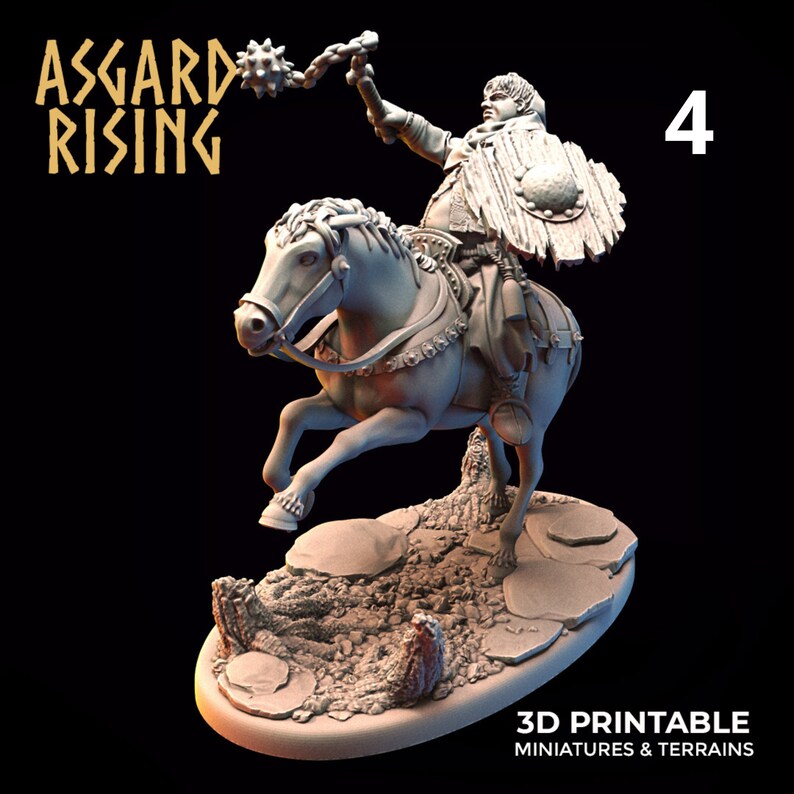 Bandit Riders Cavalry Set 28mm & 32mm Scale Asgard Rising - Etsy
