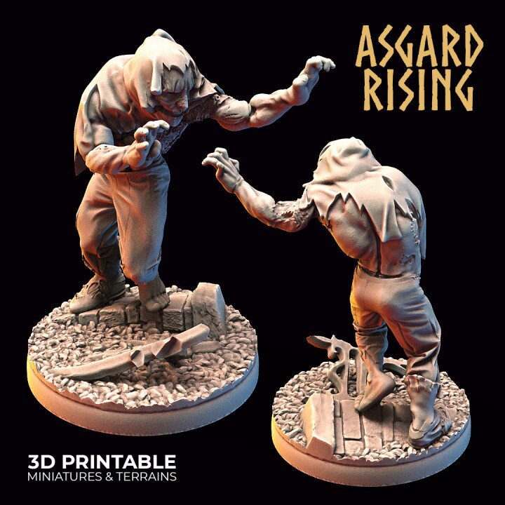 Undead Zombies in 32mm 28mm & 15mm Scale Asgard Rising - Etsy