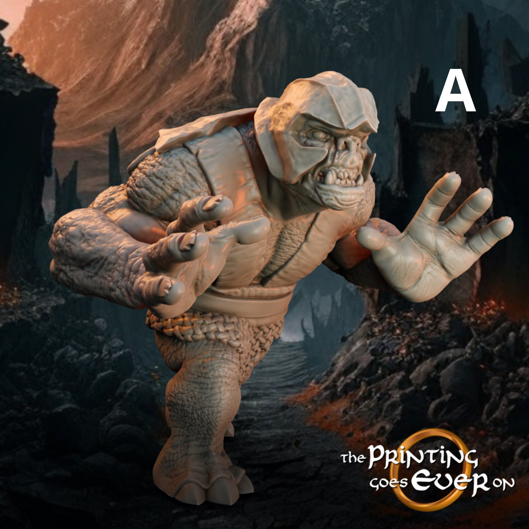 Siege Transport Troll 28mm Scale the Printing Goes Ever On - Etsy