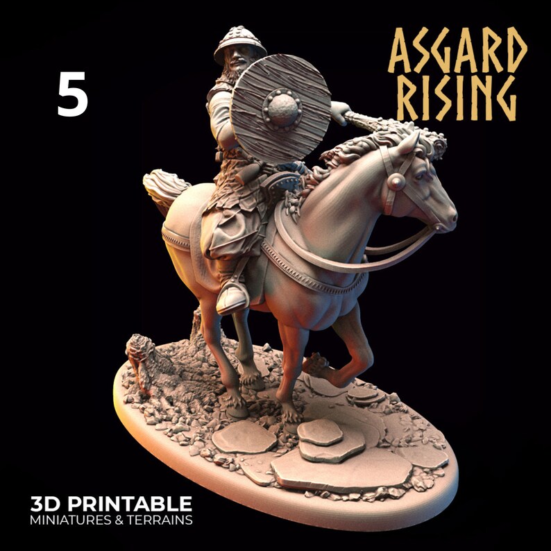 Bandit Riders Cavalry Set 28mm & 32mm Scale Asgard Rising - Etsy