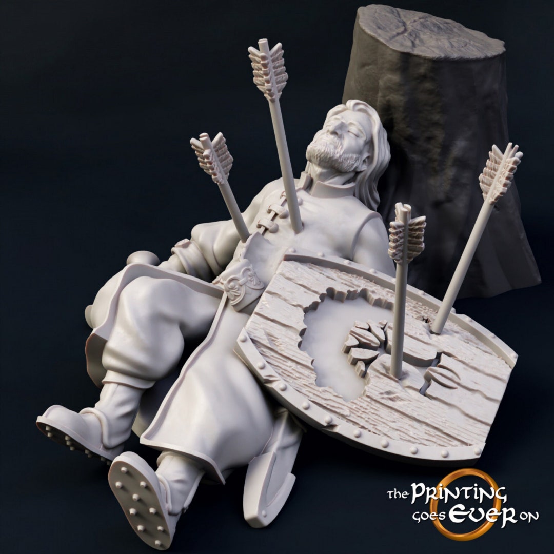 Fallen Hero Barazan of Gonthar 28mm Scale the Printing Goes Ever On - Etsy