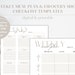 Weekly Meal Planner Template Weekly Grocery Shop Template - Etsy