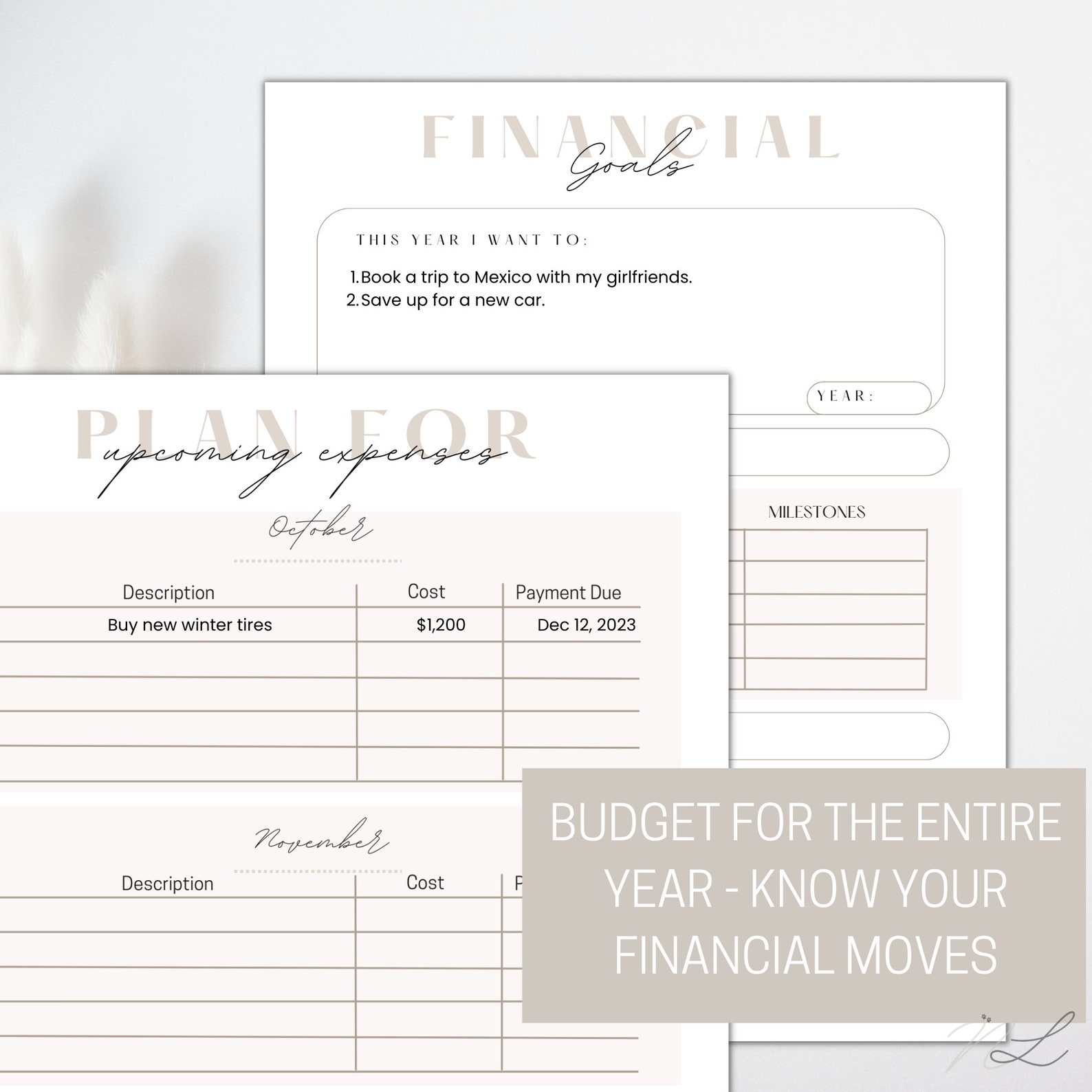 Budget Planner Printable Finance Planner Budget Excel Spreadsheet ...