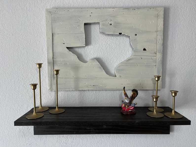 Rustic Reclaimed and Distressed Wall Decor in the Shape of Texas - Etsy