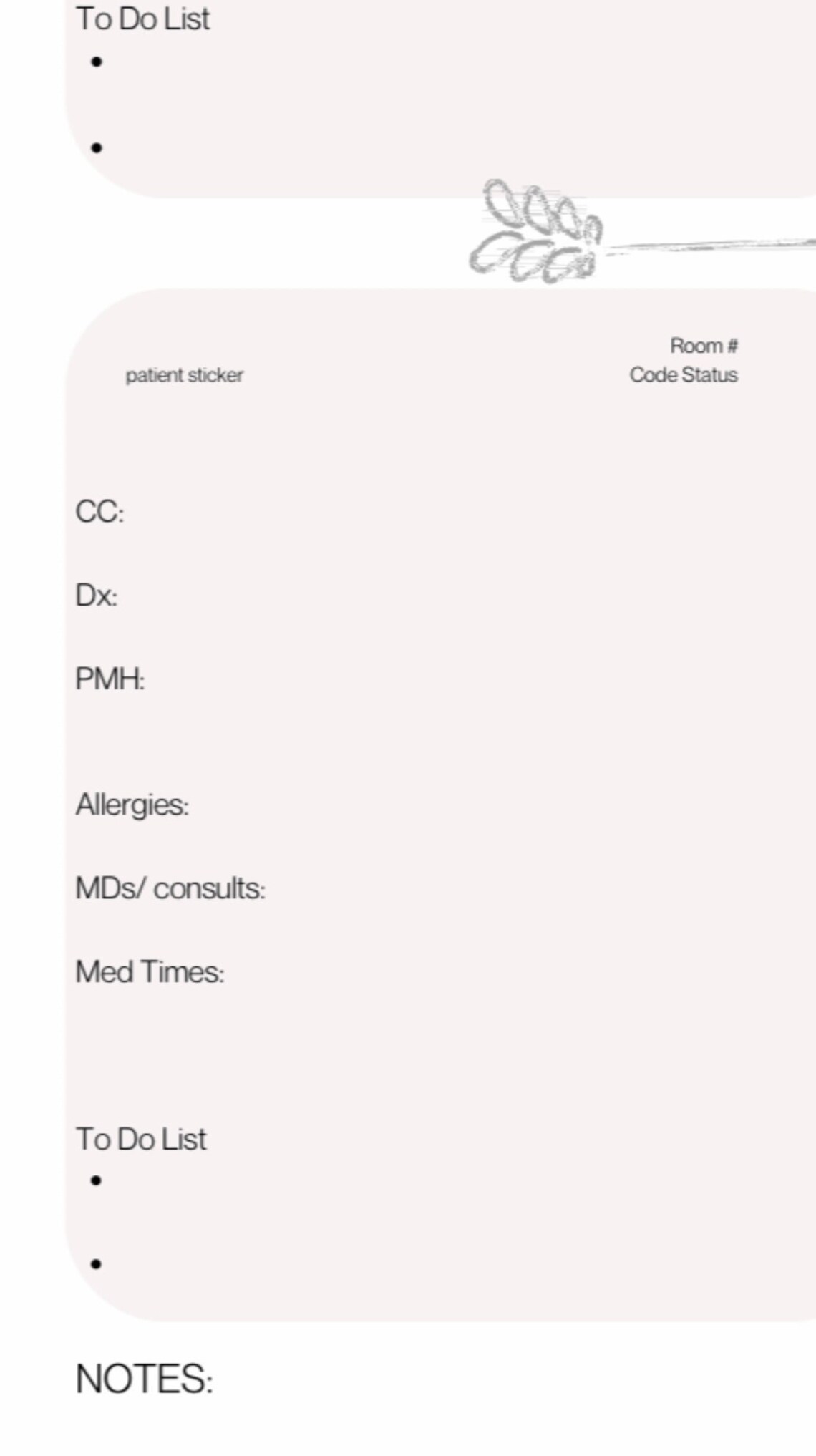 Nurse RN SBAR Pocket Brain Organization Printable PDF - Etsy