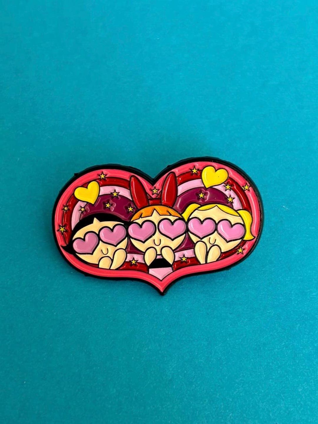 Enamel Pin Powerpuff Girls Lapel Pin Disney Channel Cartoon Network Y2k ...