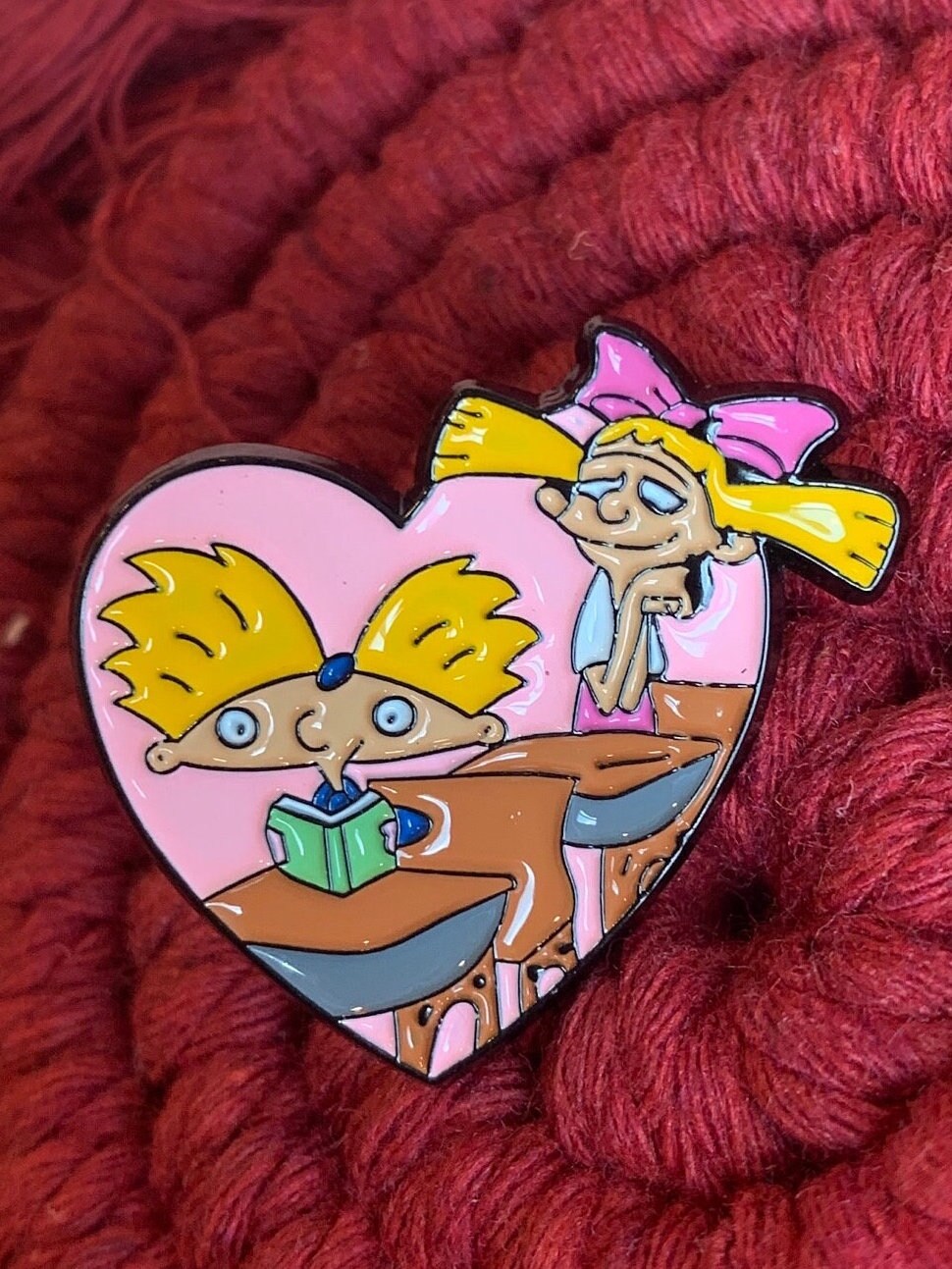 Enamel Pin Hey Arnold Lapel Pin Nickelodeon Etsy