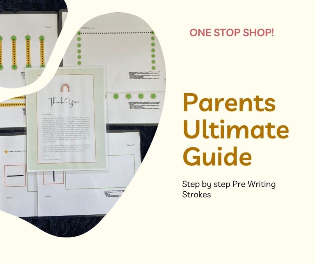 OT- Parents Ultimate Guide to Pre Writing Strokes - Etsy