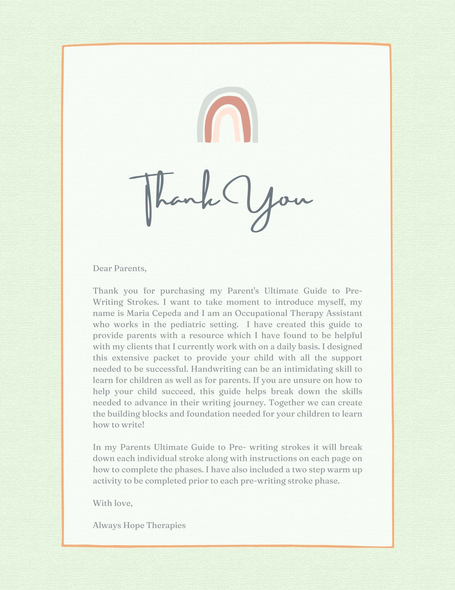 OT- Parents Ultimate Guide to Pre Writing Strokes - Etsy