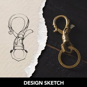 Brass Flower Keychain. Flower Key Ring. Nature Lover Gift. Gift for Her ...