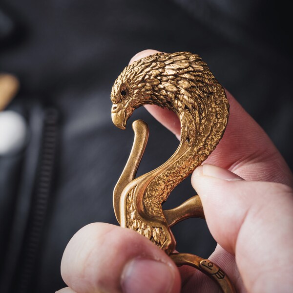 Eagle Keychain - Etsy