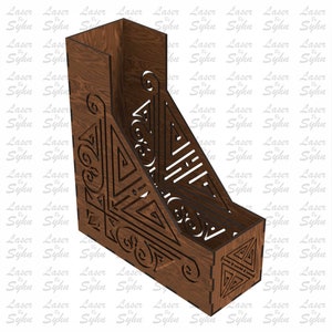 Laser Cut File Organizer SVG, Newspaper Magazine Storage SVG, Table ...