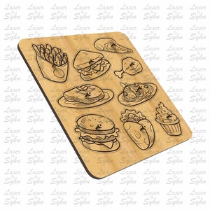 Laser Cut Food Toddler Puzzles SVG, Educational Toys SVG, Fine Motor ...