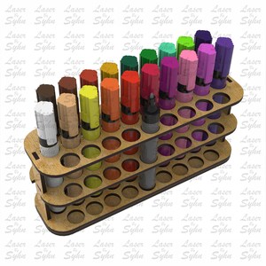 Laser Cut Felt-tip Pen Display Stand SVG, Pencil Display Stand SVG ...