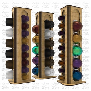 Laser Cut Coffee Capsule Stand SVG, Vertuo Capsule Coffee Holder, Dolce Gusto Capsule Coffee ...