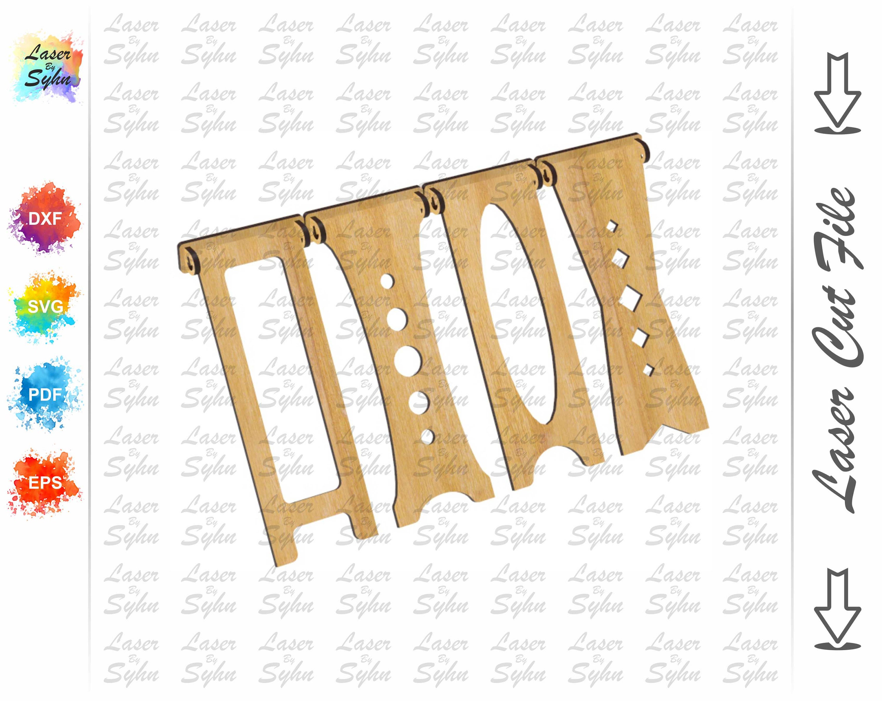 Laser Cut Legs for Photo Frames SVG File, Easel Stand Backs, Photo ...