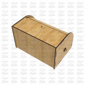 Laser Cut Bread Storage Box SVG, Wooden Storage Box SVG, Wooden Box ...