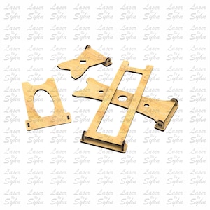 Laser Cut Legs for Photo Frames SVG File, Easel Stand Backs, Photo ...