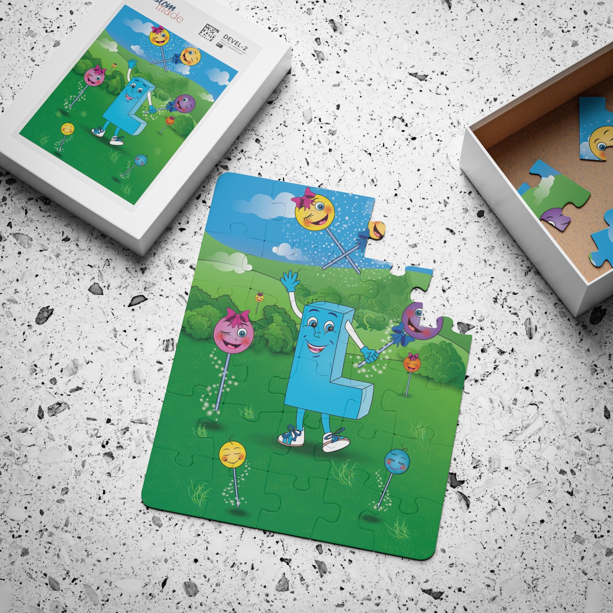 Alpha Buddies Lovable louie Louie L Kids' Letter Aphabet Puzzle, 30 ...