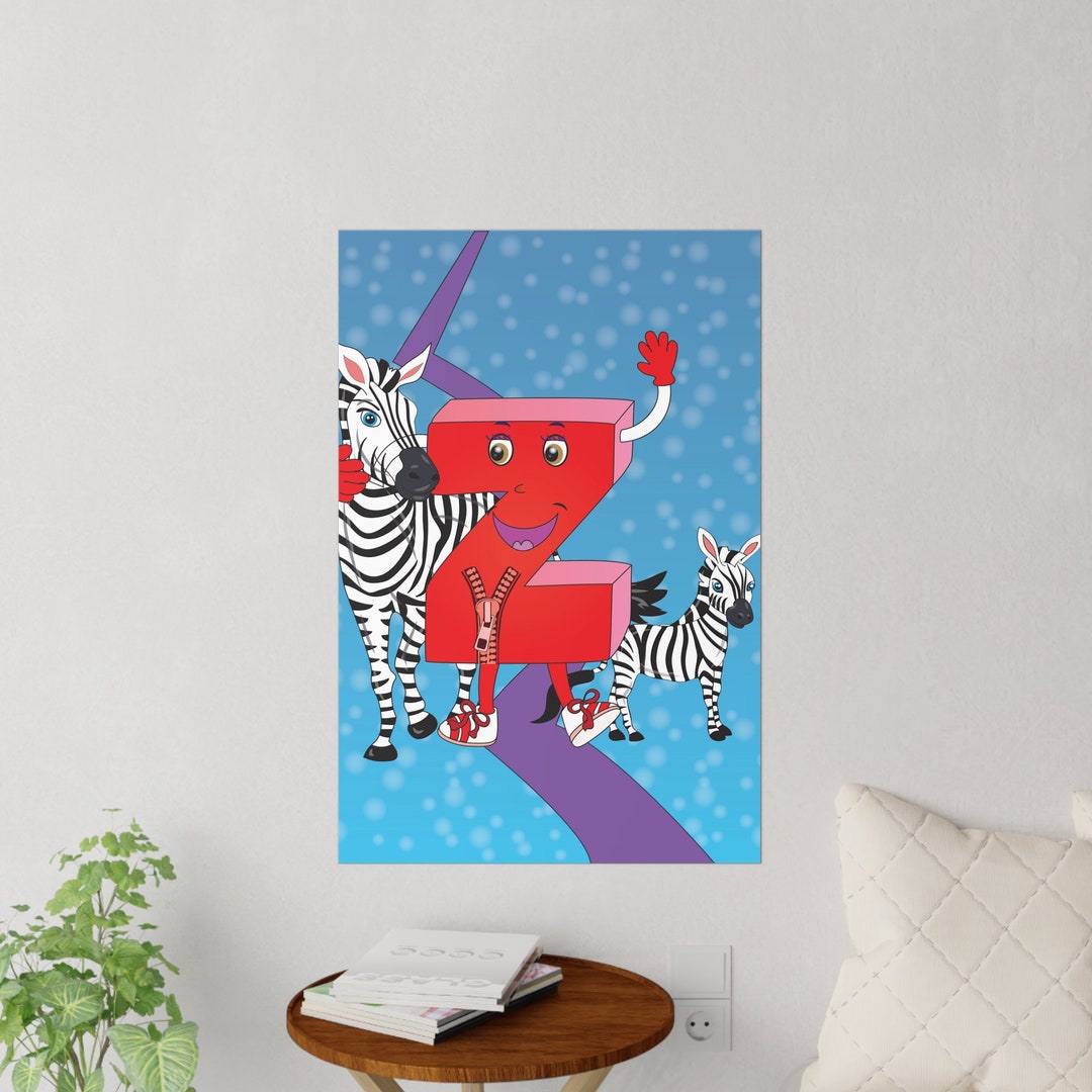 Alpha Buddies Zany Z Wall Decals - Etsy