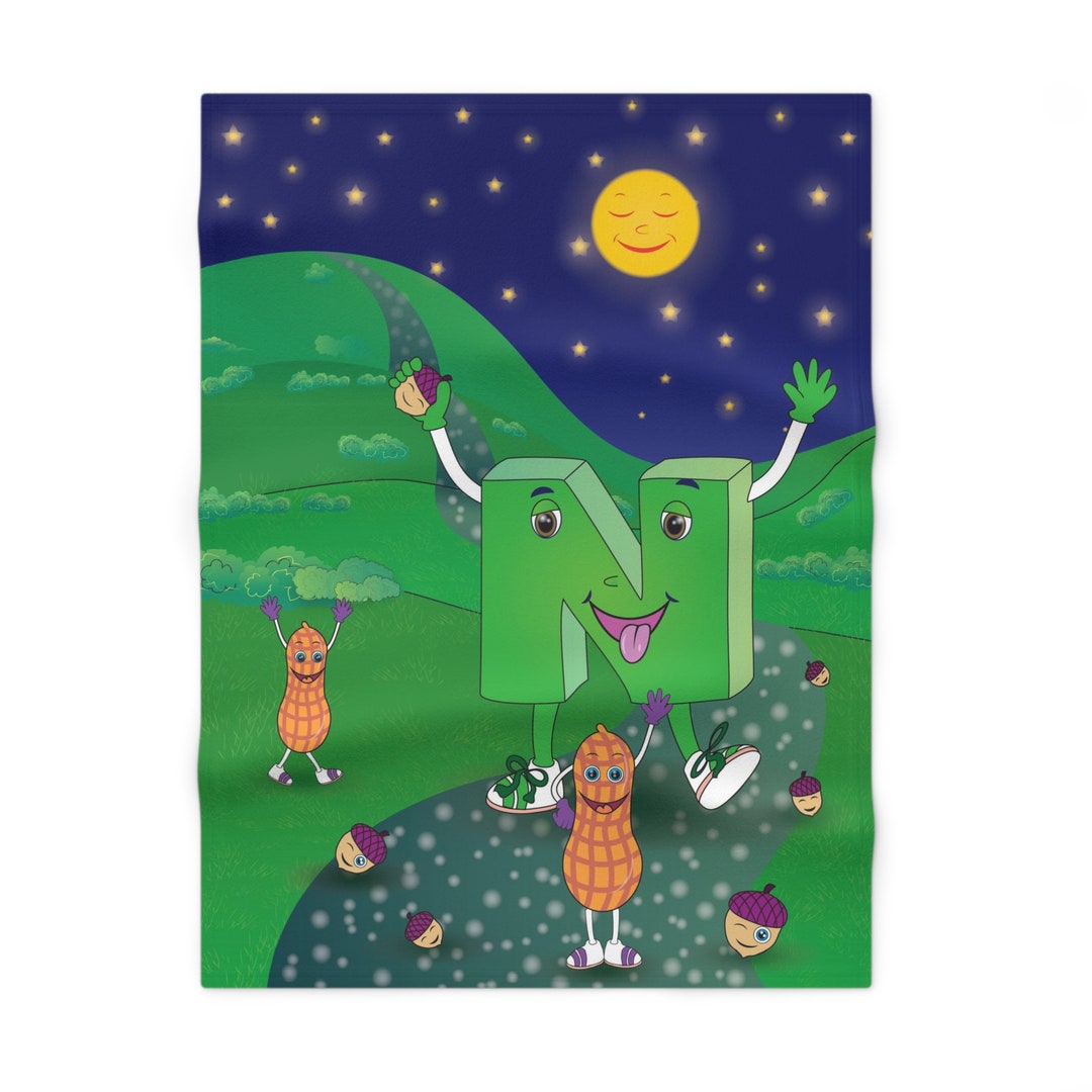 Alpha Buddies Naughty nate N Soft Fleece Baby Blanket - Etsy