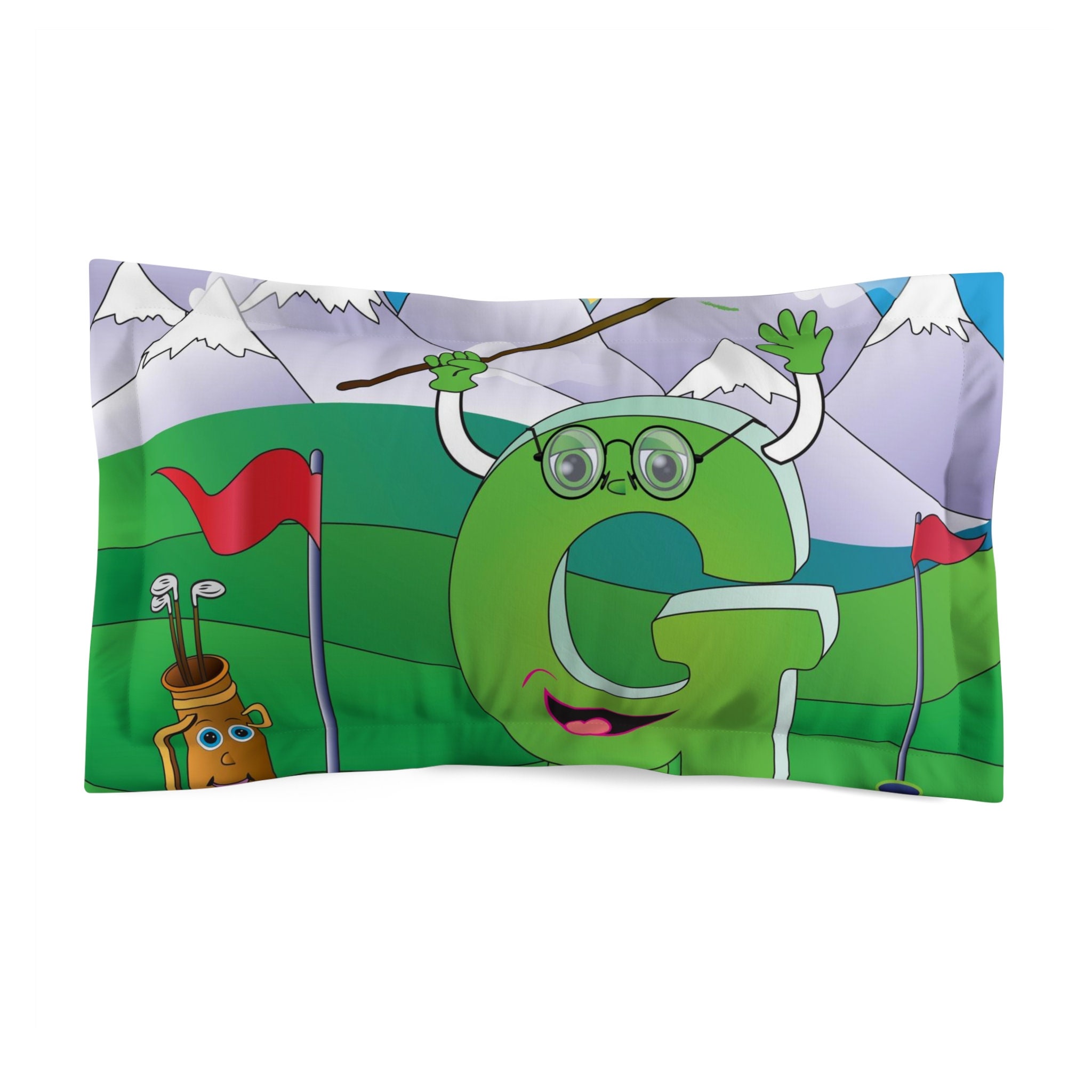 Alpha Buddies Green goofy G Microfiber Pillow Sham - Etsy