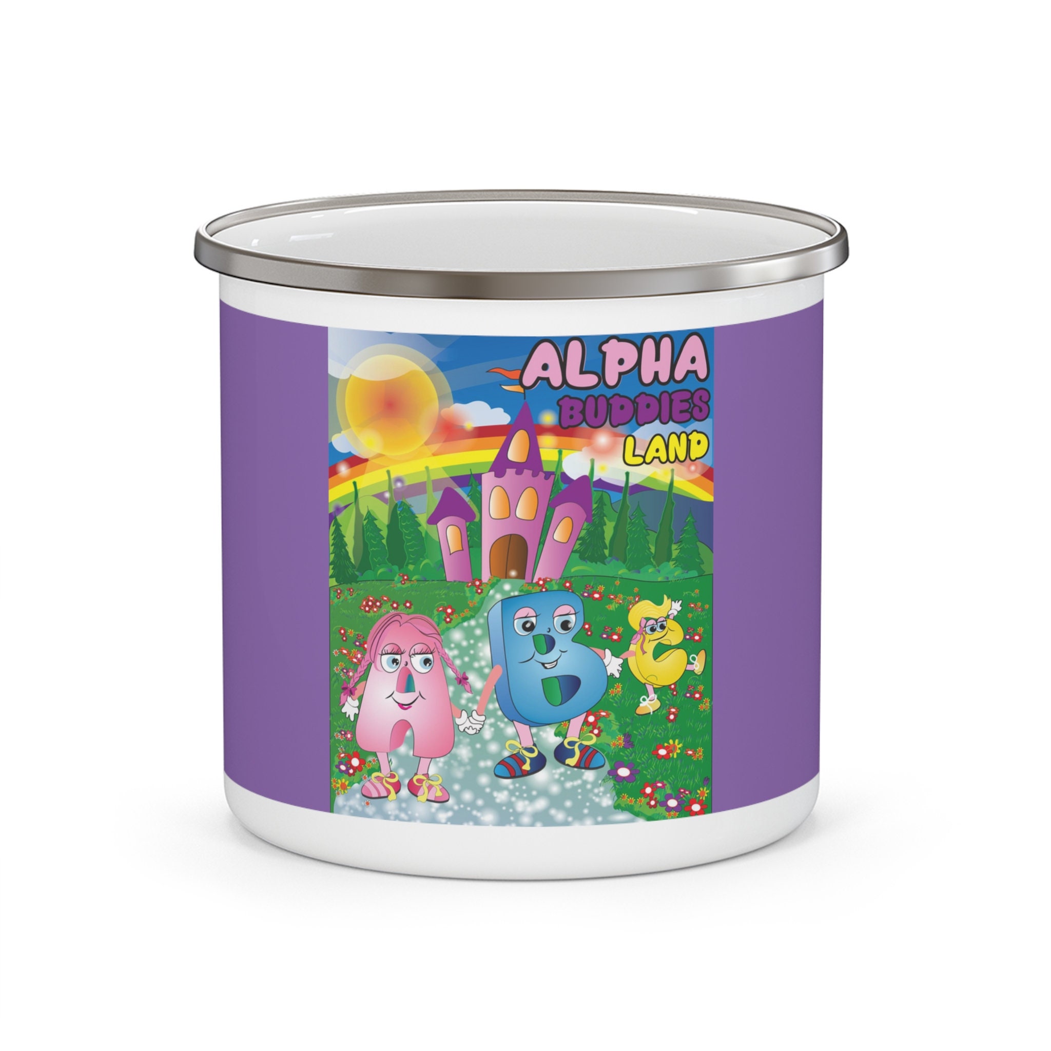 Alpha Buddies Land ABC Enamel Alphabet Camping Mug - Etsy