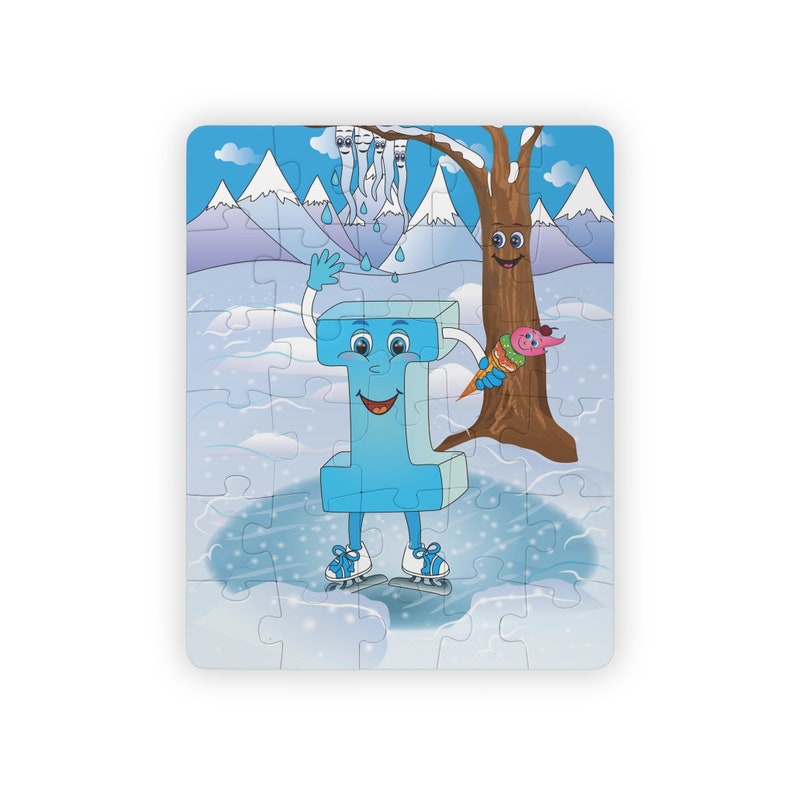 Alpha Buddies iggy I Ice Skater Kids Letter Alphabet Puzzles, 30-piece ...