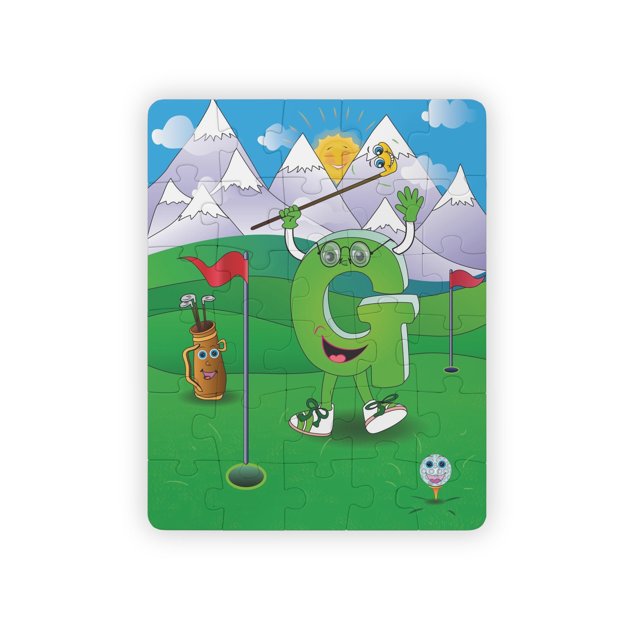 Alpha Buddies Green goofy G Kids' Puzzle, 30-piece - Etsy