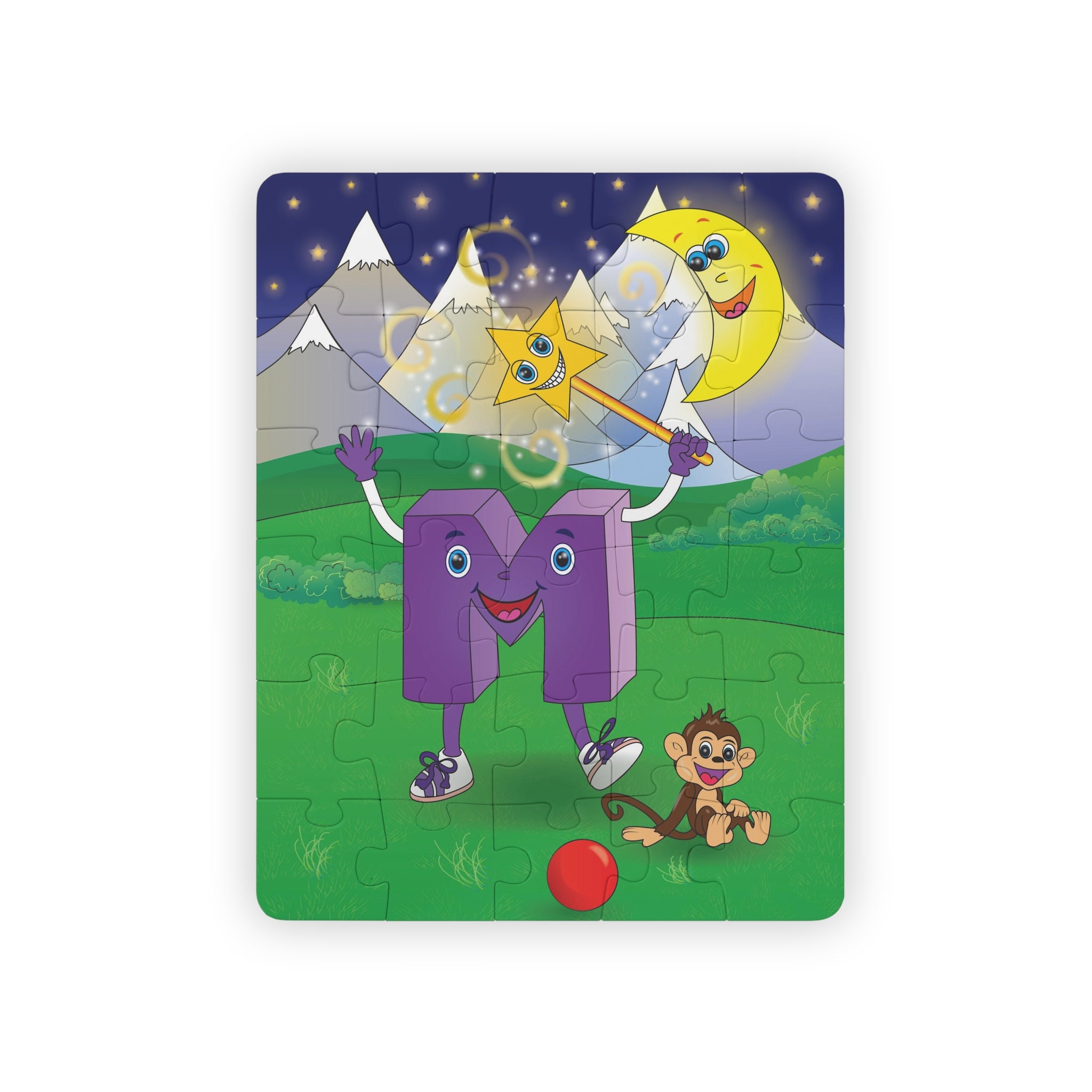 Alpha Buddies Magic milo M Kids' Letter Alphabet Puzzle, 30-piece - Etsy