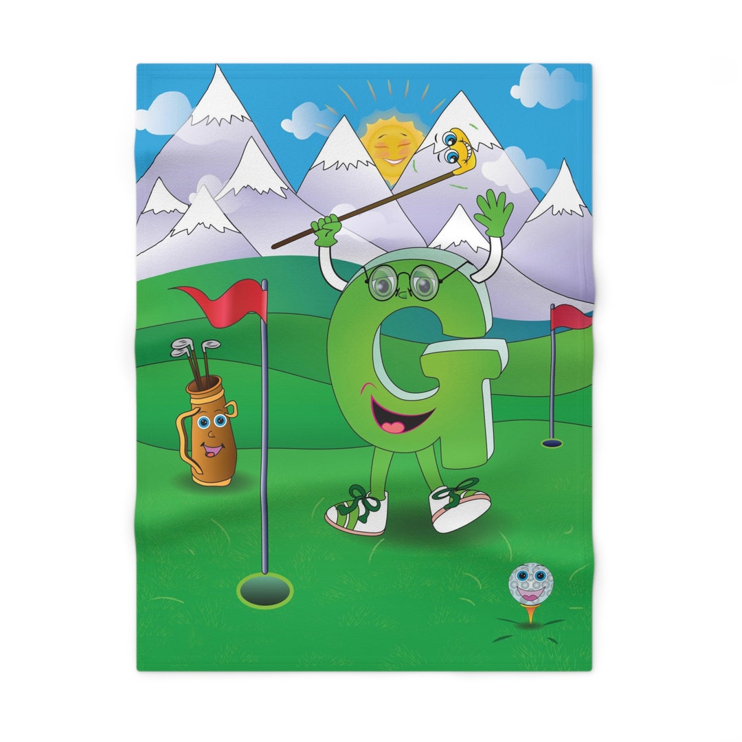 Alpha Buddies Green goofy G Soft Fleece Baby Blanket - Etsy