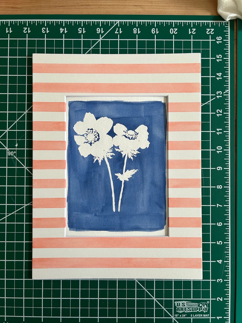 Mat for 9x12 Frame, 6x8 Opening Hand Painted, Multi Options - Etsy