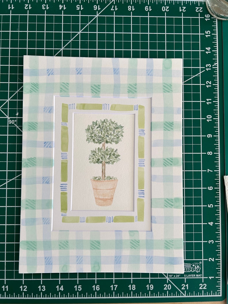 Mat for 9x12 Frame, 6x8 Opening Hand Painted, Multi Options - Etsy