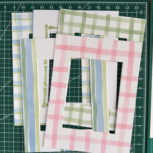 Mat for 9x12” Frame, 6x8” Opening- Hand Painted, Multi Options - Etsy