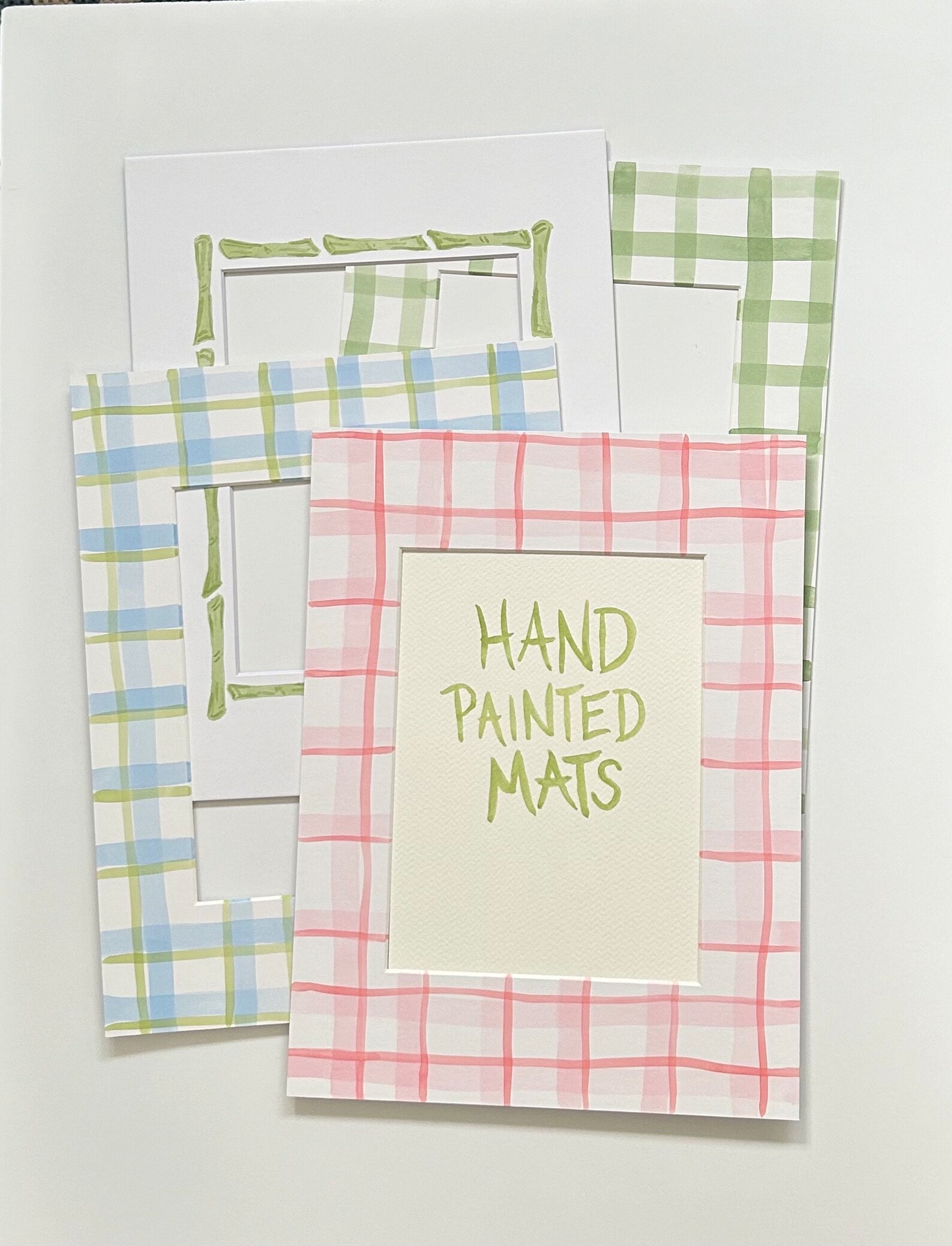 Mat for 9x12” Frame, 6x8” Opening- Hand Painted, Multi Options - Etsy