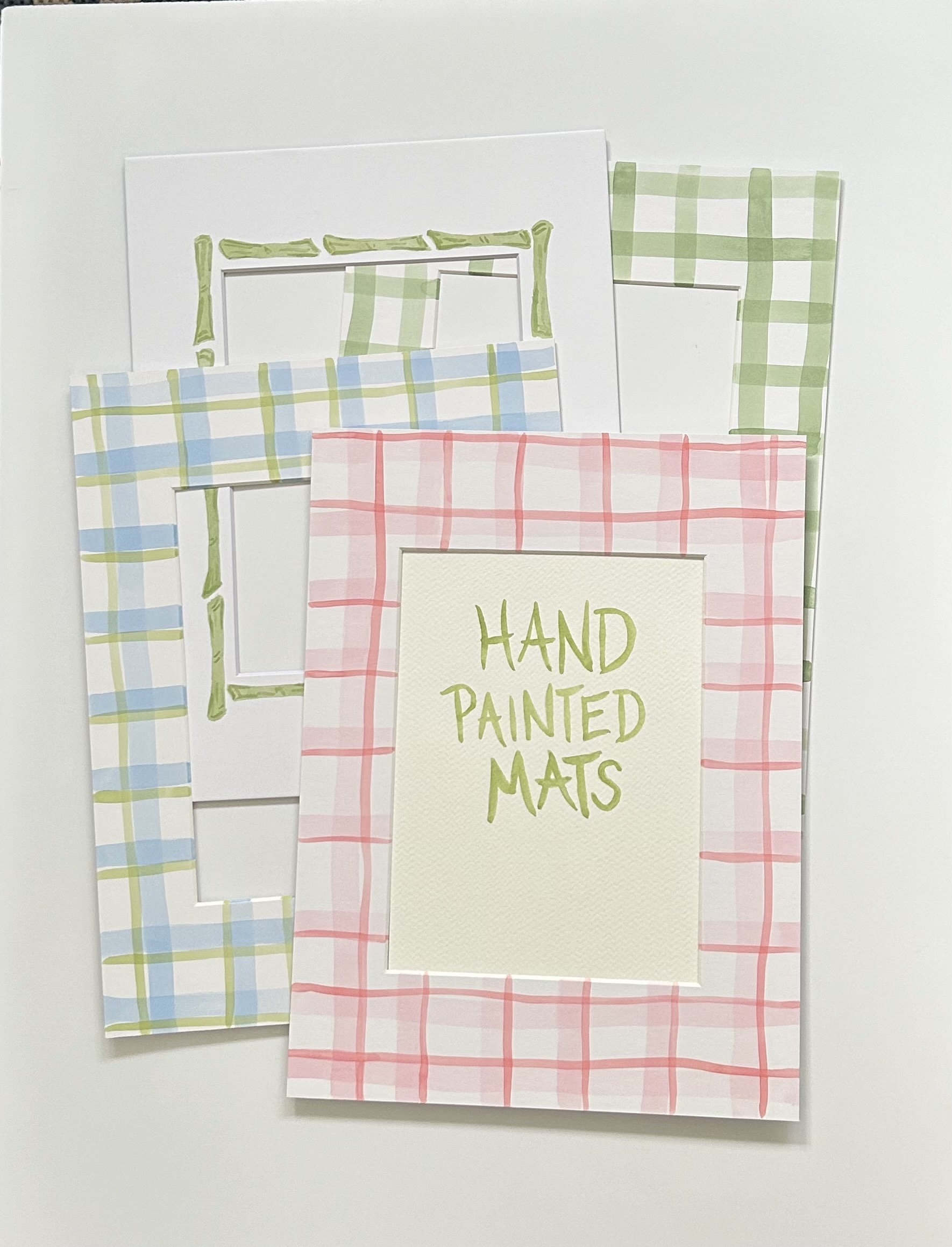 Mat for 9x12” Frame, 6x8” Opening- Hand Painted, Multi Options - Etsy